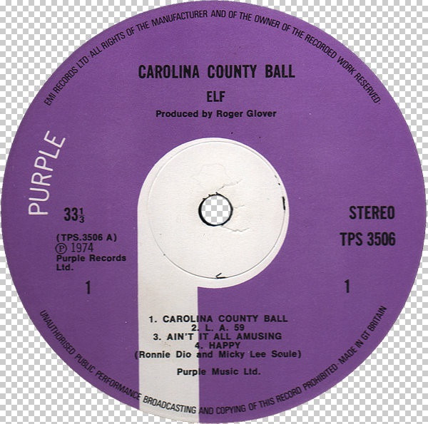 Elf - Carolina County Ball (1974 VG+/VG) - The Record Centre