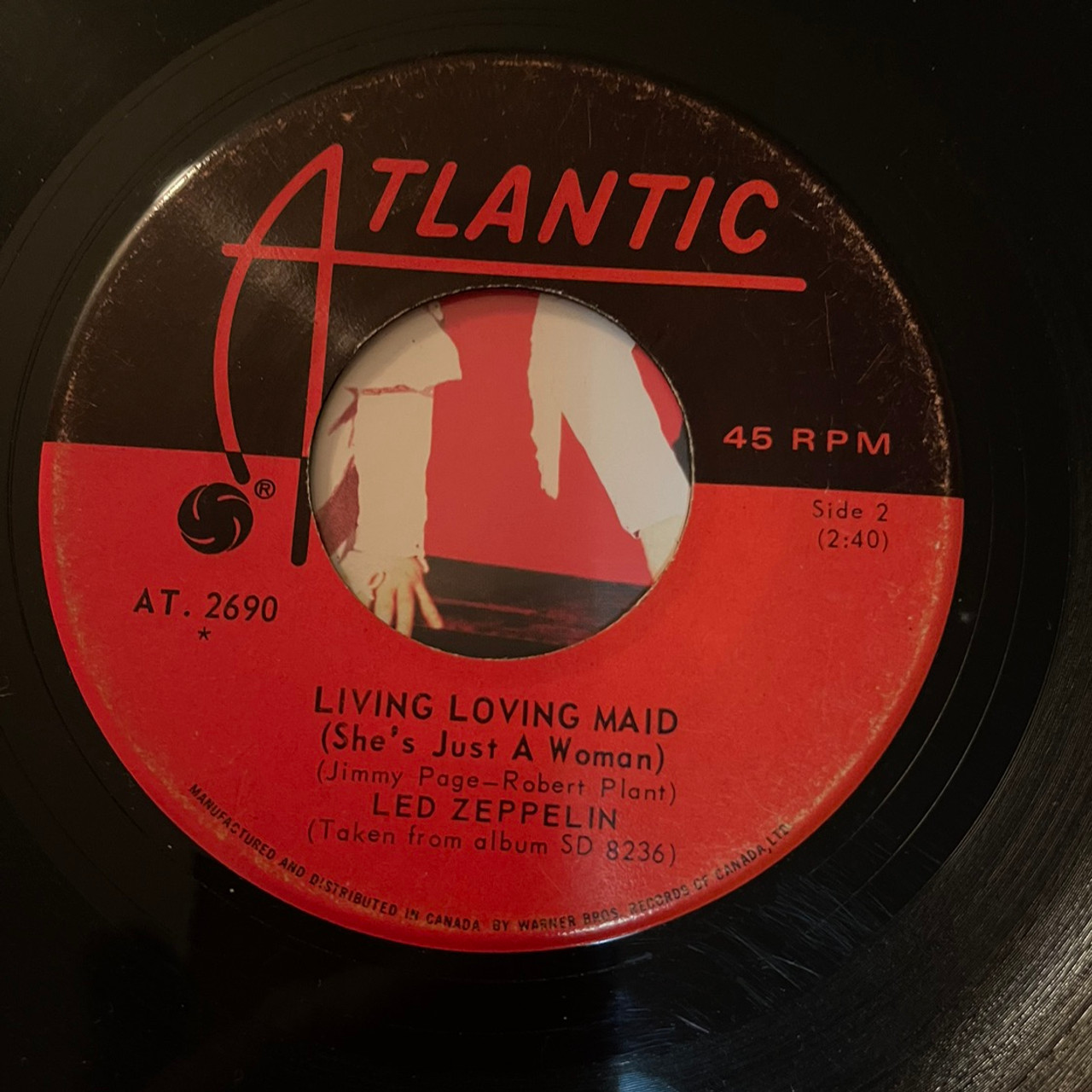 Led Zeppelin - Whole Lotta Love (1969 7” 45RPM eX vinyl) - The Record Centre