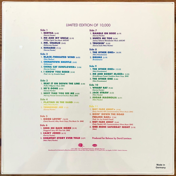 Grateful Dead – Olympia Theatre, Paris, France 5/3/72 (6LP box set NEW SEALED US 2021 Record ...