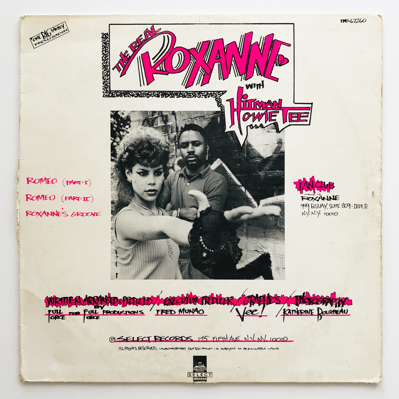 The Real Roxanne - Romeo (12" single VG+ / VG+)