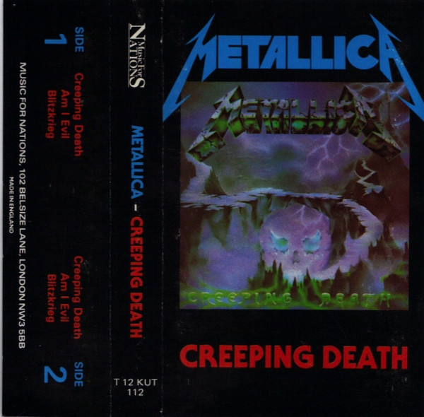Metallica – Creeping Death (Cassette 6 track single used UK 1984 VG+/VG+)