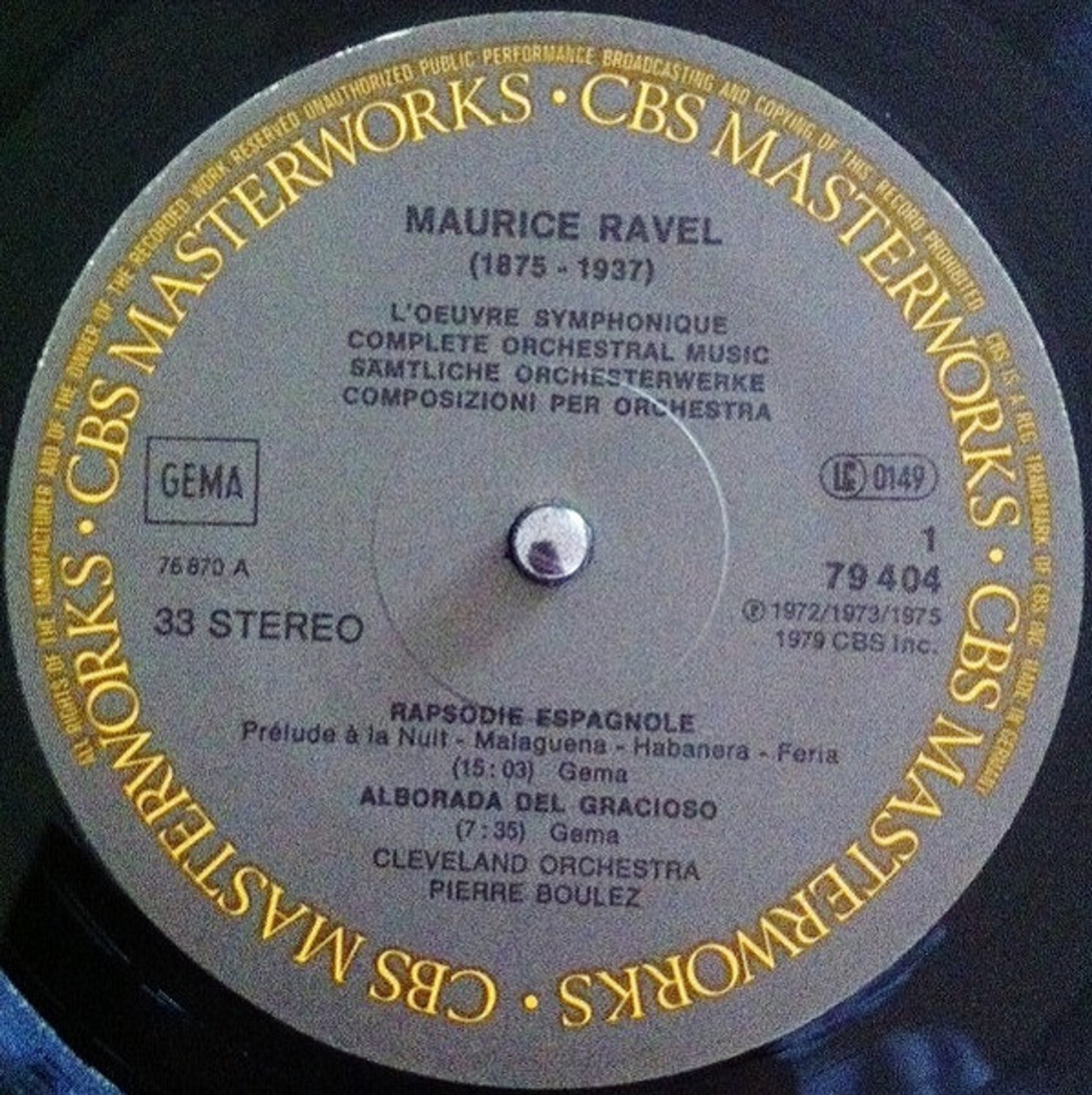 Maurice Ravel - Pierre Boulez, Cleveland Orchestra, New York Philharmonic – Orchestral Music • L ...