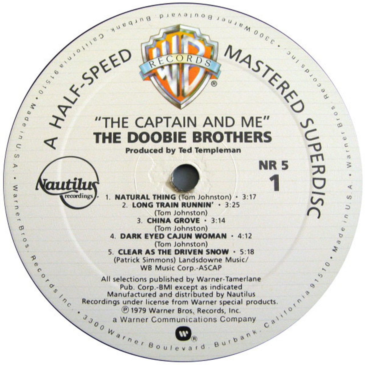The Doobie Brothers - The Captain And Me (1979 Nautilus Audiophile Pressing NM/EX) - The Record ...