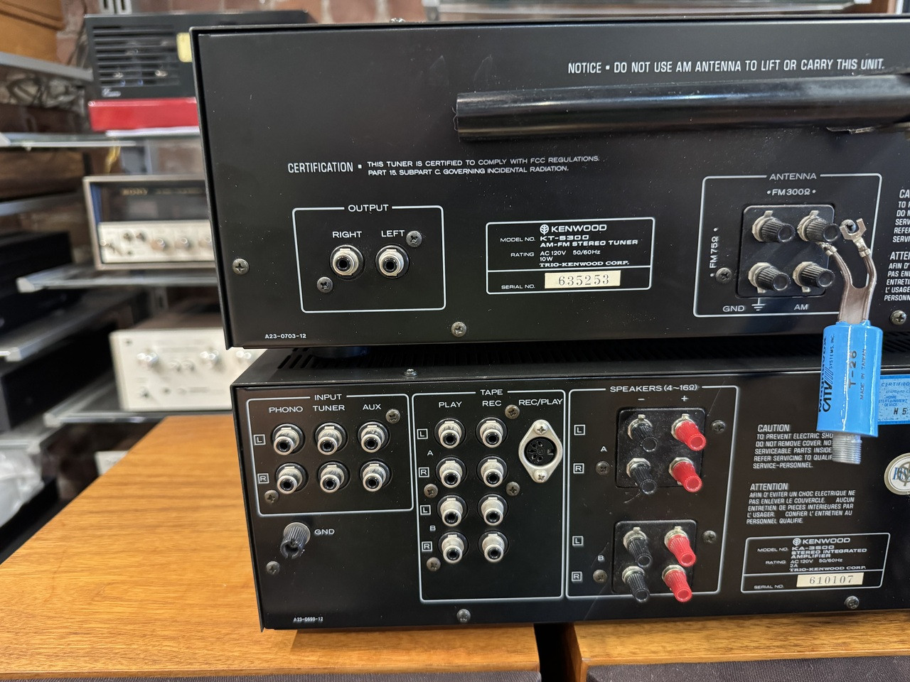 Kenwood Stack - KA-3500 Integrated Amplifier and KT-3500 Tuner ...