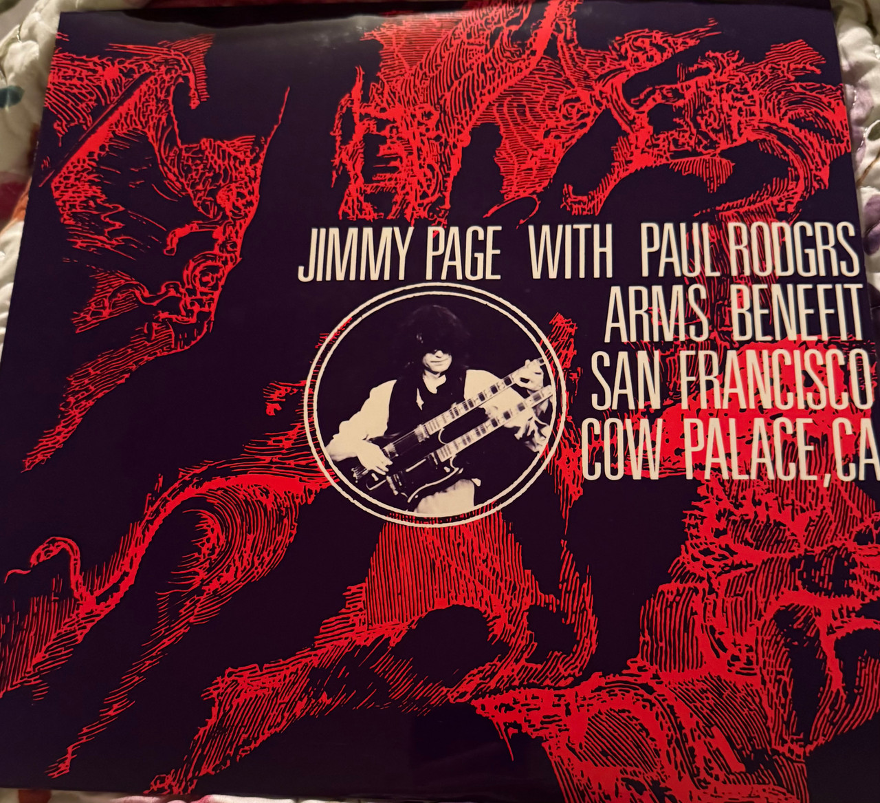 Jimmy Page with Paul Rogers Arms Benefit - 1983 San Francisco Cow ...
