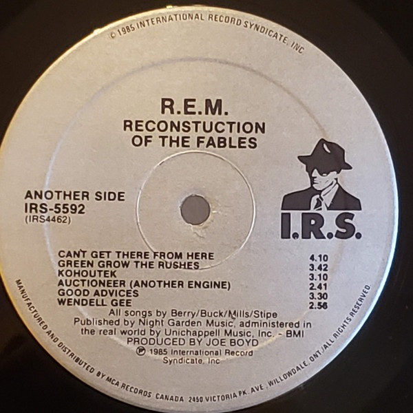R.E.M. - Fables Of The Reconstruction (Rare Misprint Label) - The ...