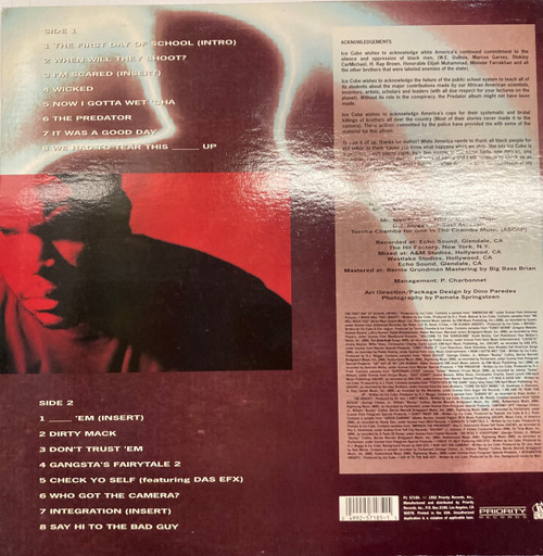 Ice Cube - The Predator (EX/EX) 1992 US - The Record Centre