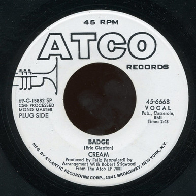 Cream – Badge / What A Bringdown (PROMO)