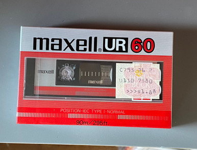 Maxell UR 60 ( New Ol Stick 60 min Tapes!) - The Record Centre