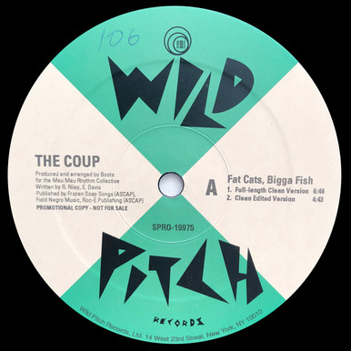 The Coup – Fat Cats, Bigga Fish (12" single VG+)