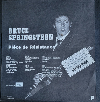 Bruce Springsteen – Pièce De Résistance (3LP box set used US 1979 ...