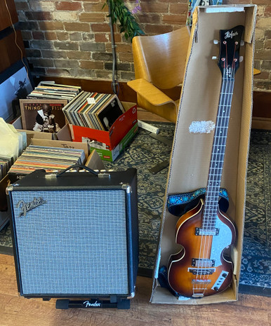 Hofner Bass Guitar & Fender Bass Amp (Local Pickup Only) - The Record ...