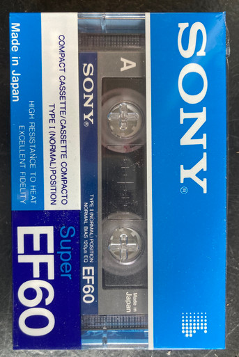 Sony Super EF60 blank cassette (made in Japan) SEALED - The Record Centre