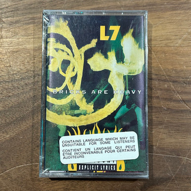 L7 - Bricks Are Heavy CASSETTE (1992, sealed) - The Record Centre