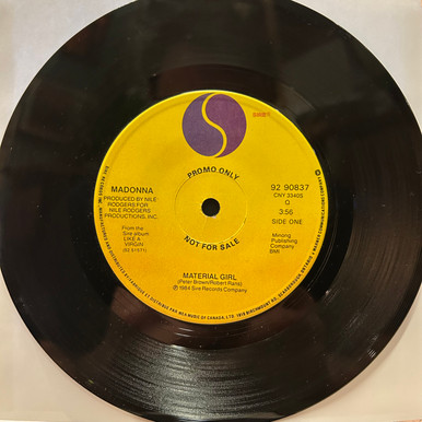 Madonna - Material Girl 7” (1985, promo, VG+) - The Record Centre