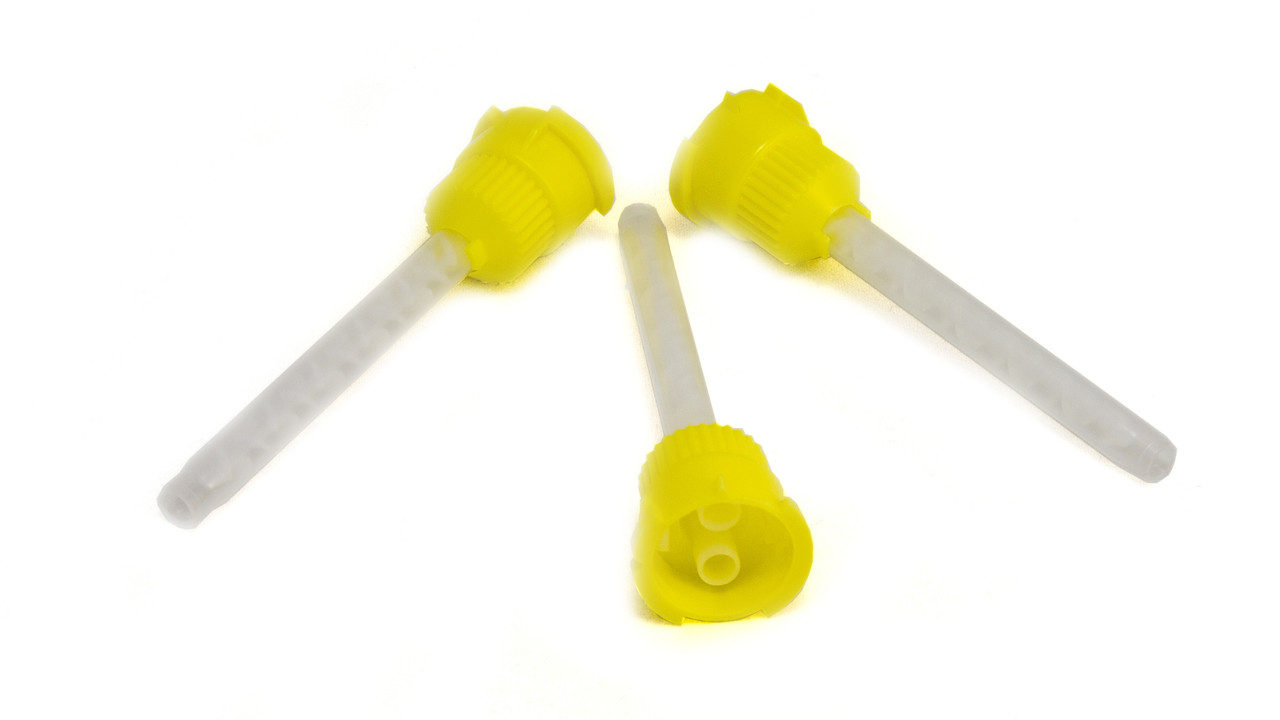 Impression Material Mixing Tips (Yellow) - Great Canadian Supplies