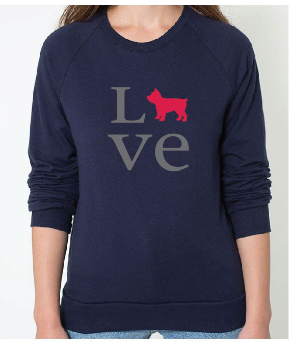 Unisex Love Yorkie Sweatshirt - Righteous Hound