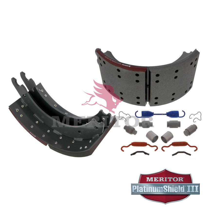 Meritor Brakes KSMA2124707QP 4707 Q Plus NEW Brake Shoe Kit- 21K Lining ...