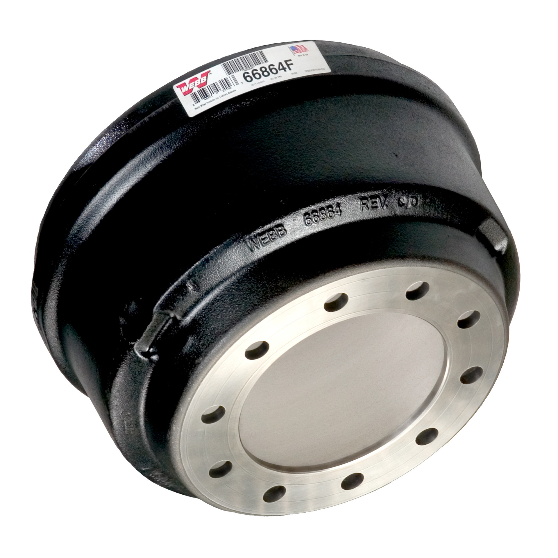 Webb 66864B Webb 66864B Brake Drum 16.5 x 7 (3600AX) *Genuine Webb*