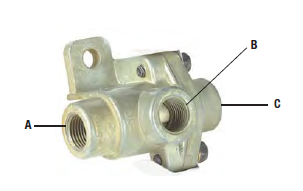 Bendix 278614N Bendix DC-4 Double Check Valve- 3/8" Ports *Genuine ...