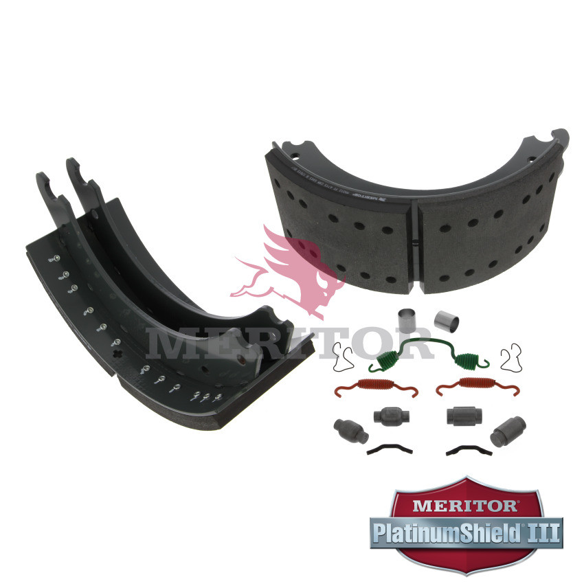 Meritor Brakes XK3124715QP 4715 Q Plus Reman Brake Shoe Kit- 23K Lining ...