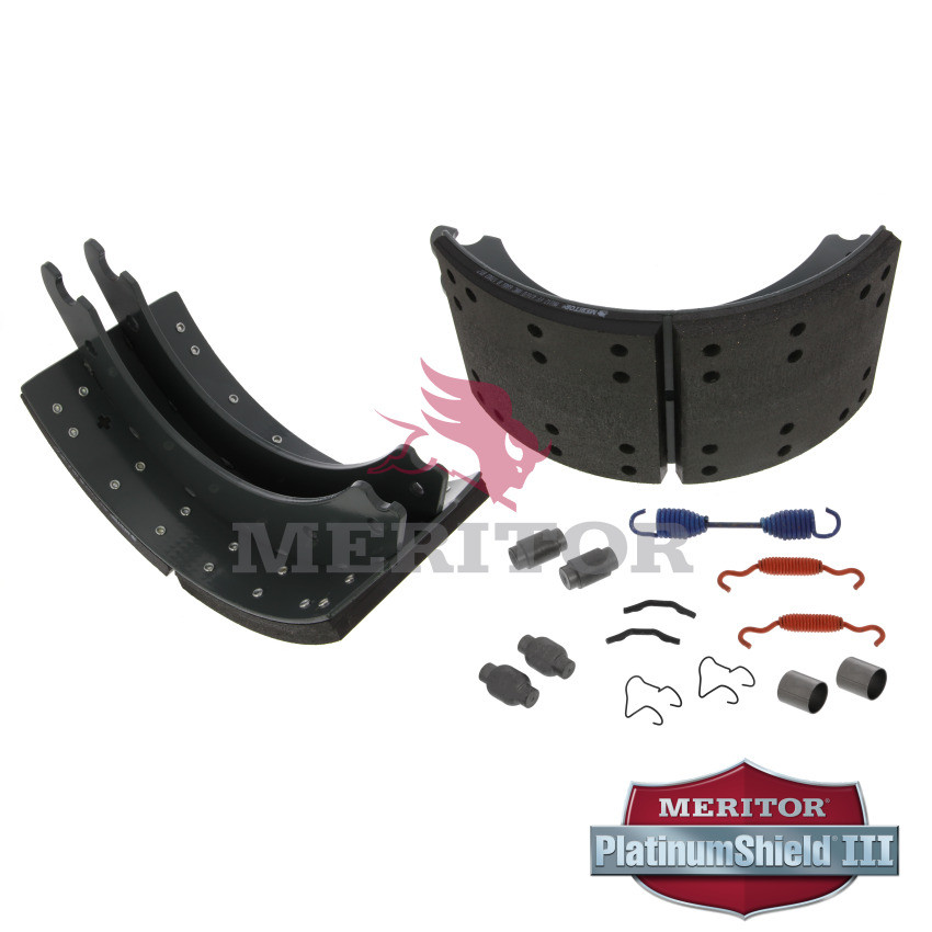 Meritor Brakes XK3124707QP 4707 Q Plus Reman Brake Shoe Kit- 23K Lining ...