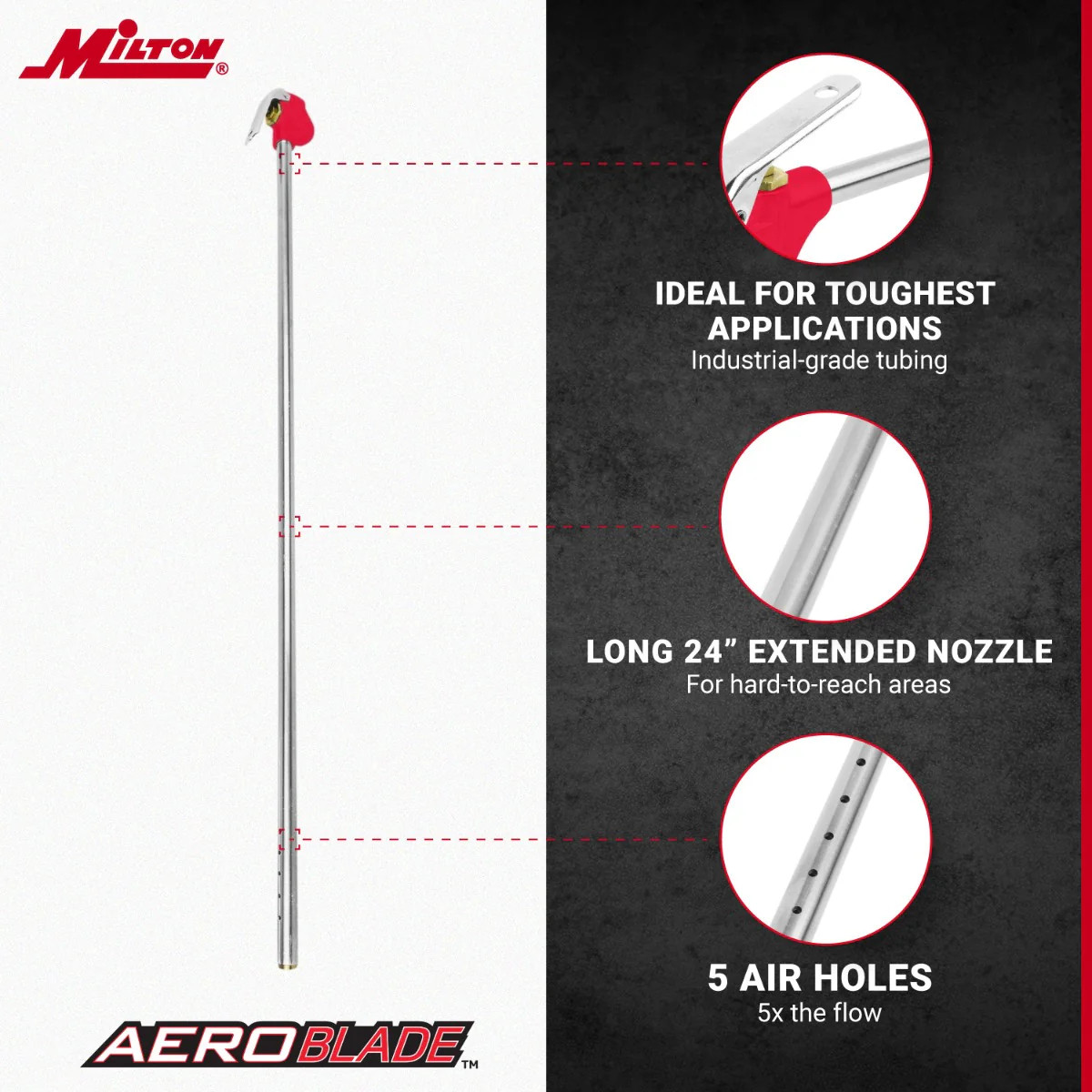 Milton 158-AB24 Milton 158-AB24 AeroBlade 24" Extended Reach Nozzle ...