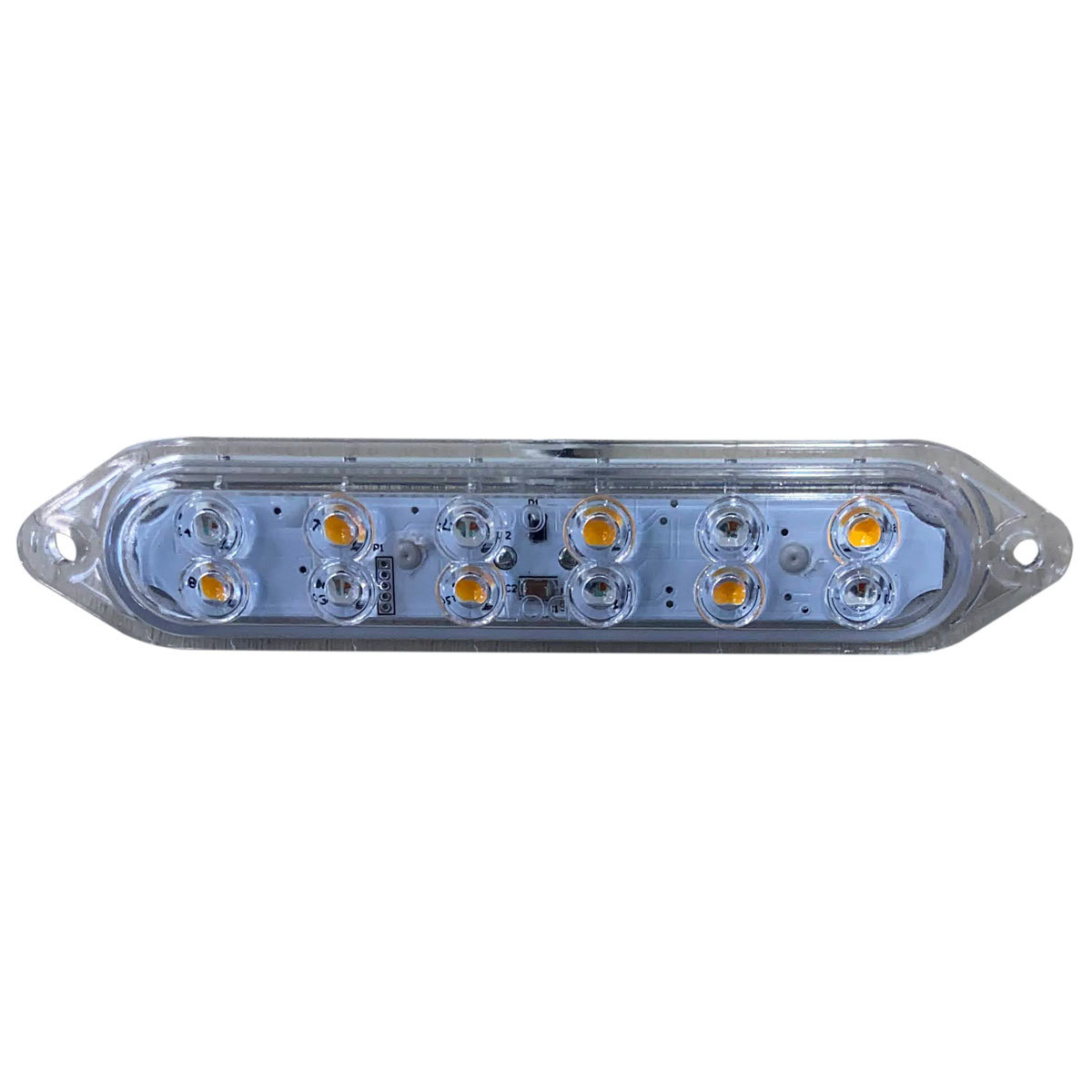 Truck-Lite 61501R Model 61 LED Brake-Activated Warning Lamp- Clear ...