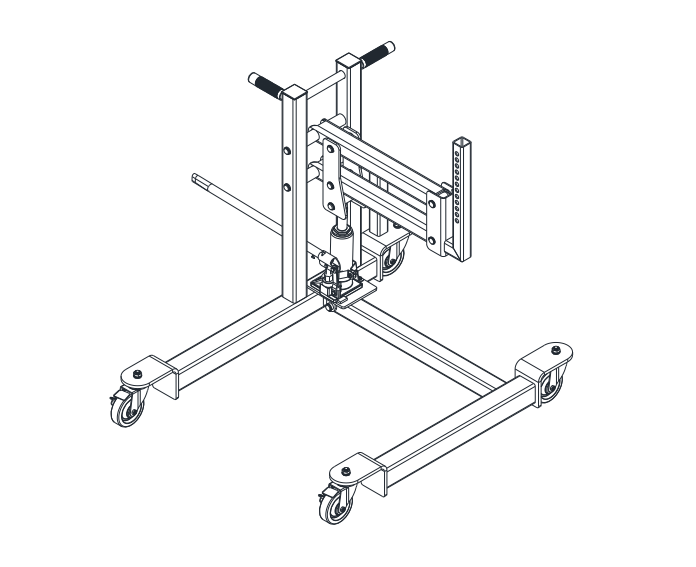 Gray DBD-200 Gray DBD-200 Air Disc Brake Dolly