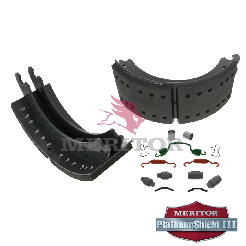 Meritor Brakes XK3124715QP 4715 Q Plus Reman Brake Shoe Kit- 23K Lining ...