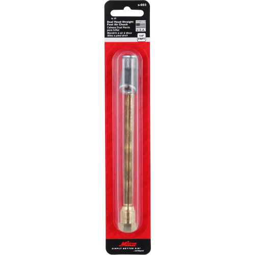 Milton S693 Milton S-693 Straight Foot Dual Head Air Chuck- 1/4" FNPT