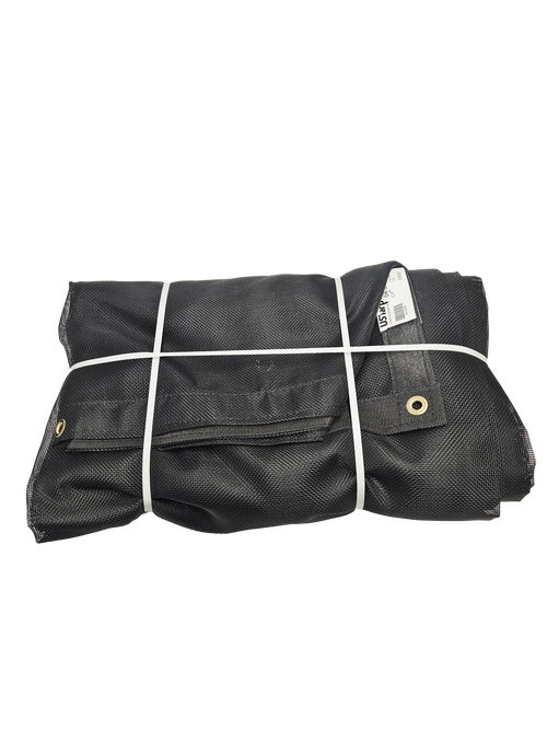 US Tarp 7' x 24' Standard Black Mesh Tarp