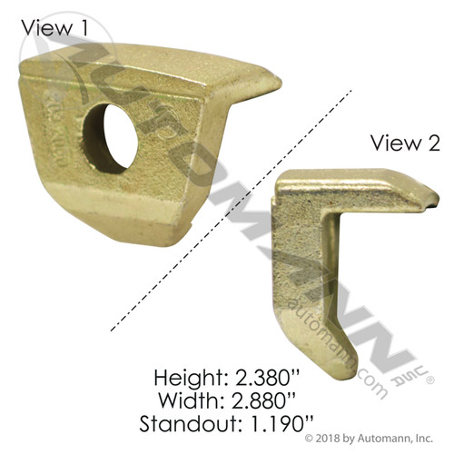 Wheel Clamp For Spoke Wheels- 2.38" Height, 3/4" Hole- replaces E-5905A ...