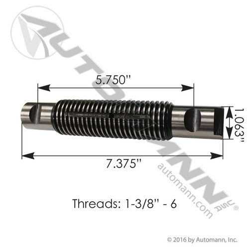 Kenworth Front Spring Shackle Pin (Rear)- replaces 5296 - Triple "R ...
