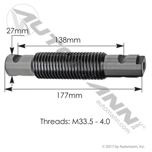 Kenworth Spring Shackle Pin- replaces B65-6008 - Triple "R" Truck Parts