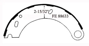 1308 Wagner Reman Brake Shoe Kit- 20k Lining- Haldex Gripper GR1308458G ...