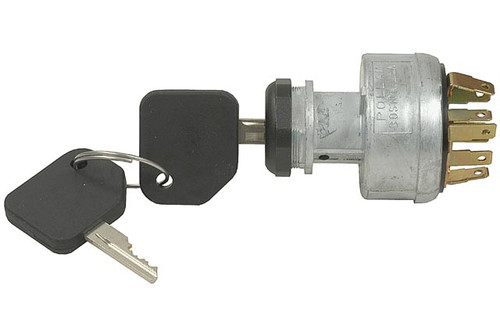 Pollak 31-114P Ignition Switch- 4 position Universal with Blade Terminals