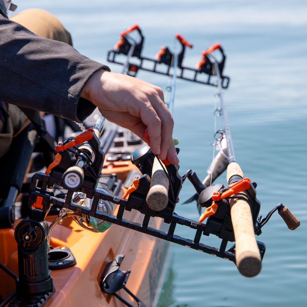 YakAttack® SideStage Pro Rod Rack Horizontal Rod Stager - Kayak Fishing ...