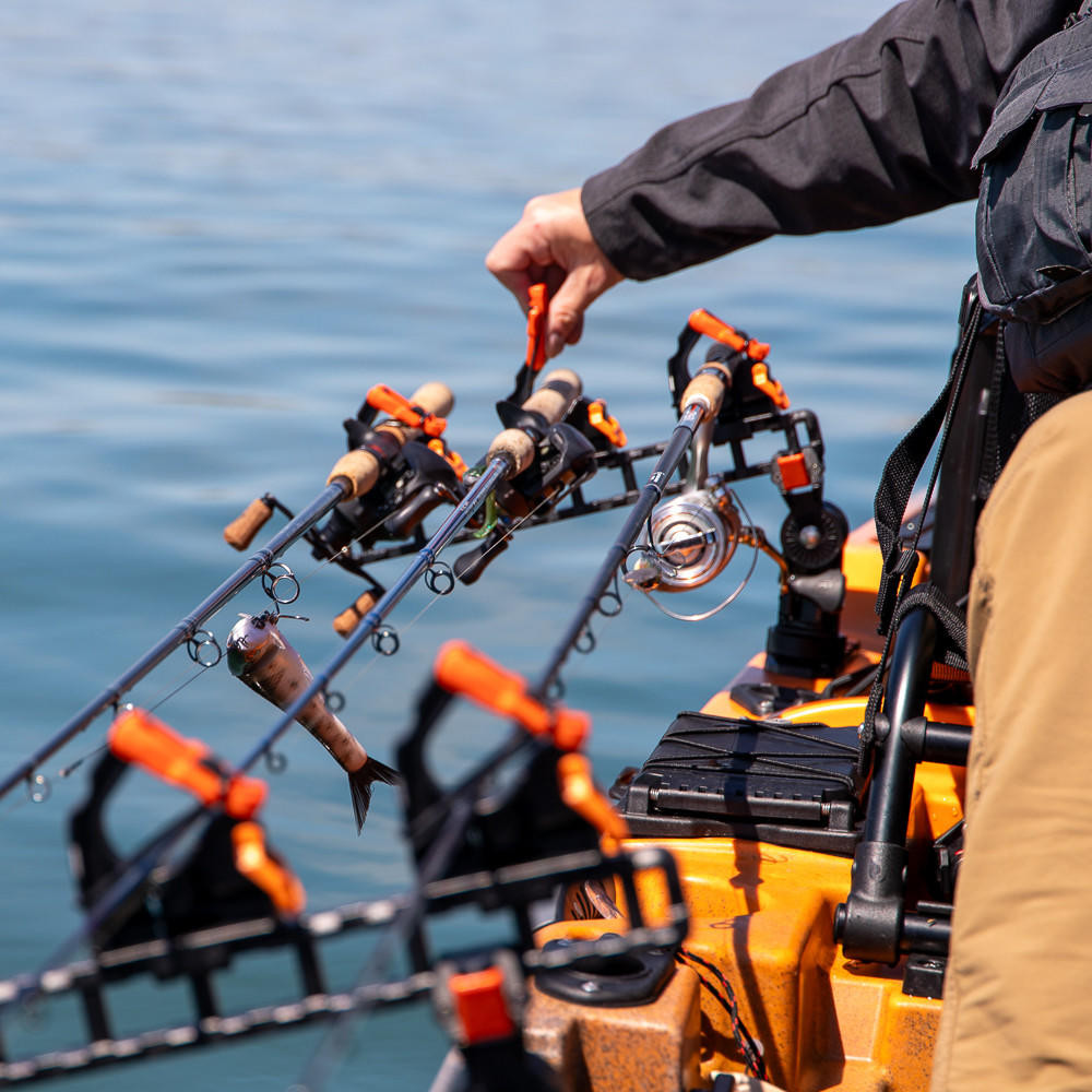 YakAttack® SideStage Pro Rod Rack Horizontal Rod Stager - Kayak Fishing ...