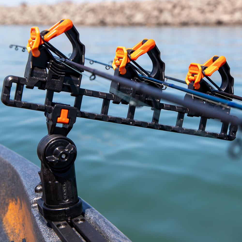 YakAttack® SideStage Pro Rod Rack Horizontal Rod Stager - Kayak Fishing ...