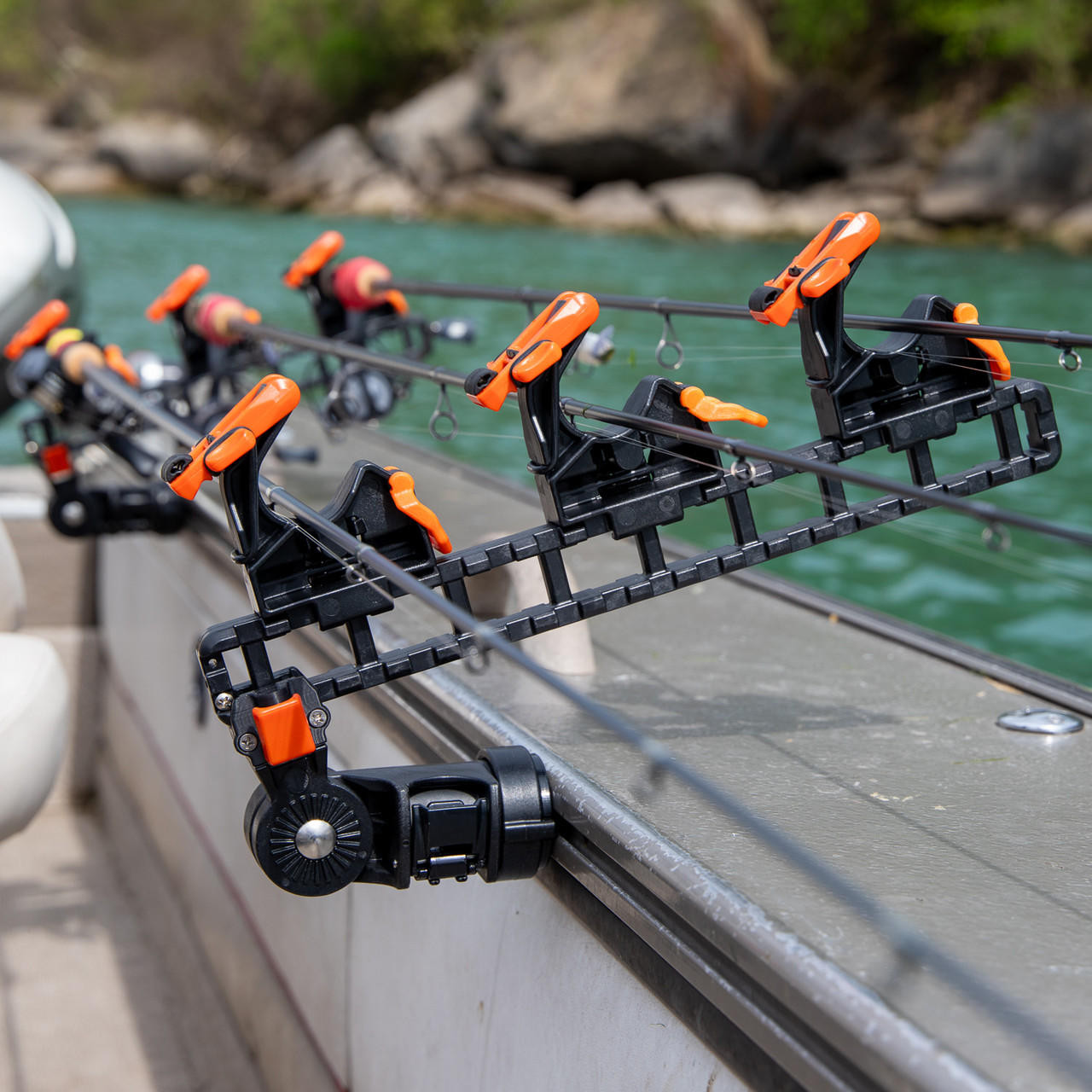 YakAttack® SideStage Pro Rod Rack with TurnKey Adapters for Aluminum ...