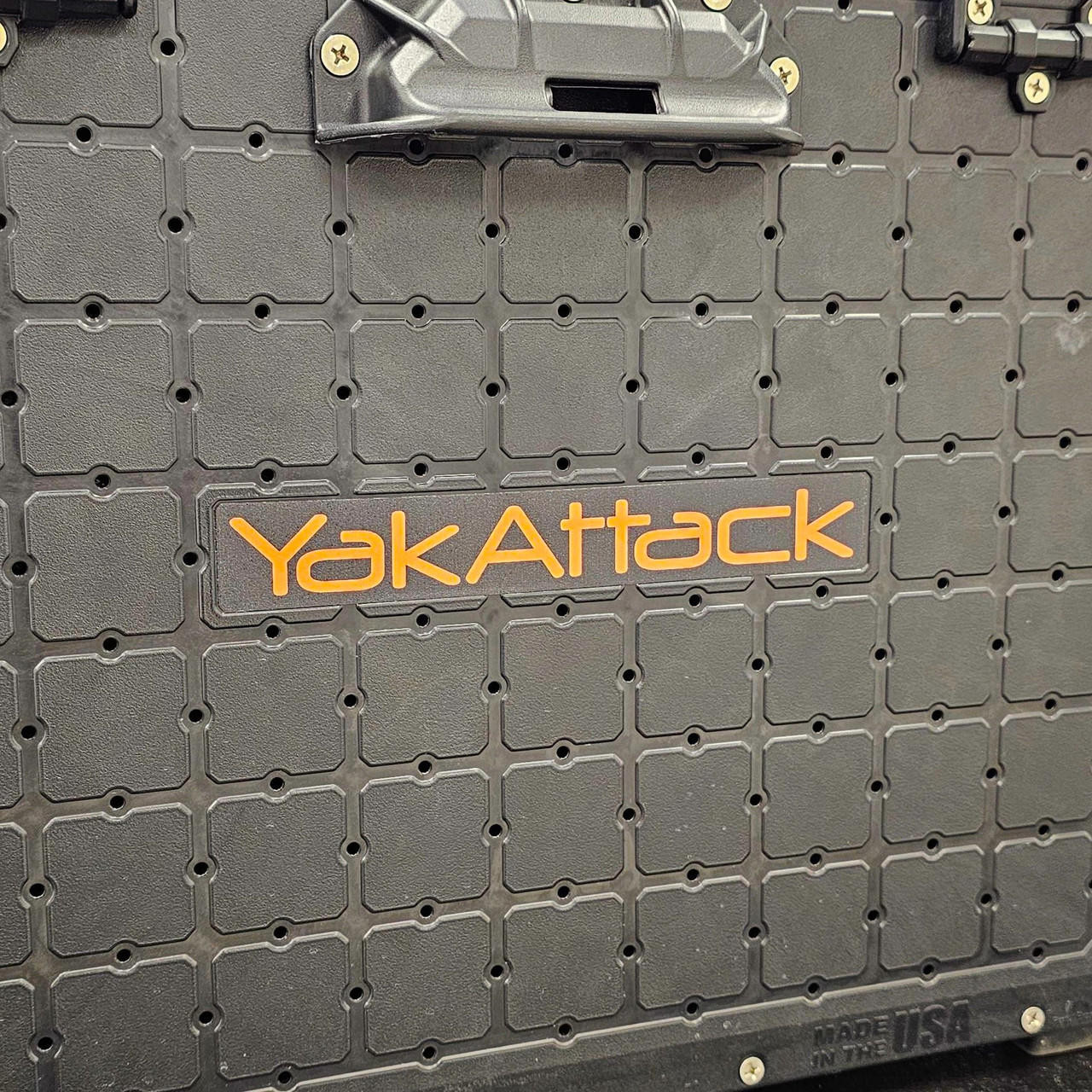 YakAttack Logo BlackPak Side Panel Decal, Orange, 7" x 1.13" - YakAttack