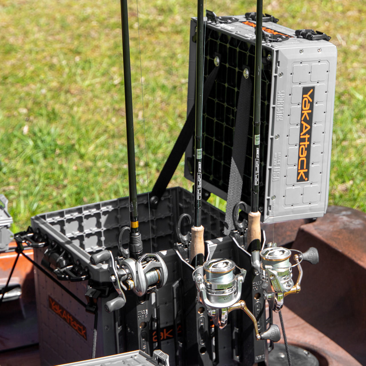 YakAttack 13x13 ShortStak Upgrade Kit for BlackPak Pro, Battleship Grey