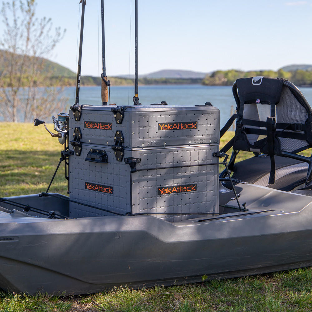 YakAttack 16x16 ShortStak Upgrade Kit for BlackPak Pro, Battleship Grey