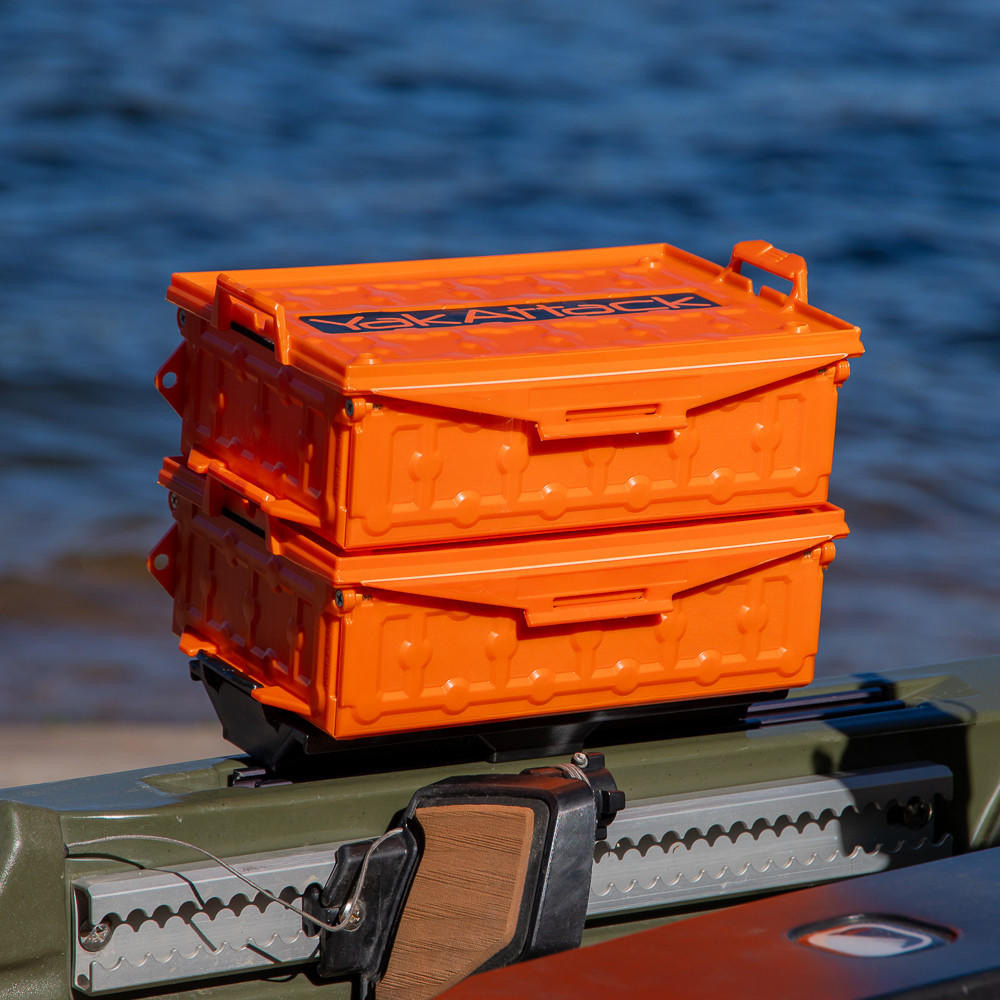 YakAttack® - TracPak Combo Kit in Orange, Two Boxes and Track Mount ...