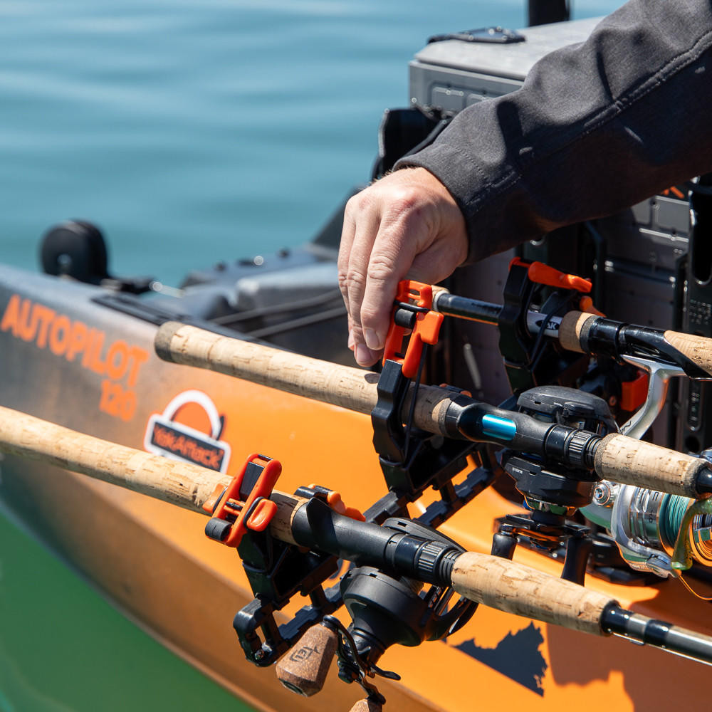 YakAttack® SideStage Pro Rod Rack Horizontal Rod Stager - Kayak Fishing ...