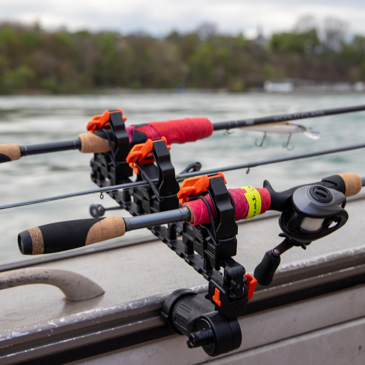YakAttack® SideStage Pro Rod Rack with TurnKey Adapters for Aluminum ...