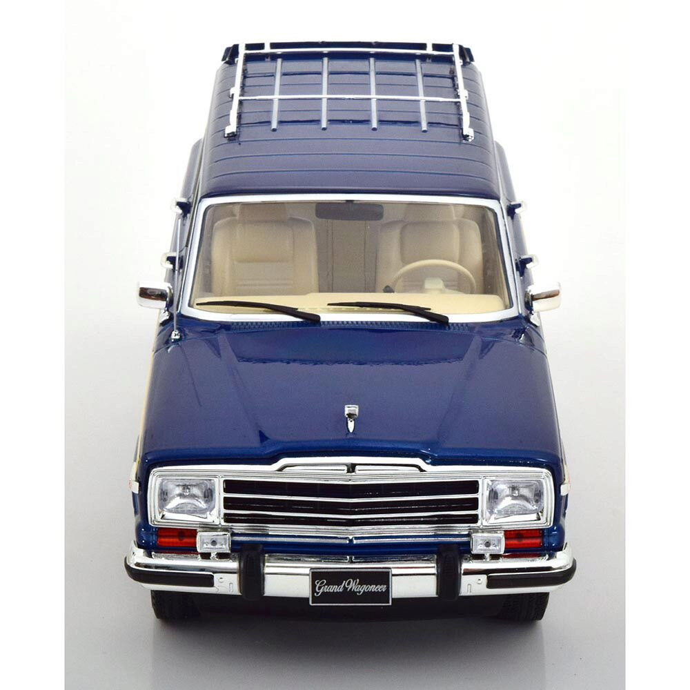 1989 Jeep Grand Wagoneer Blue Cast Resin Model Car | KK Scale
