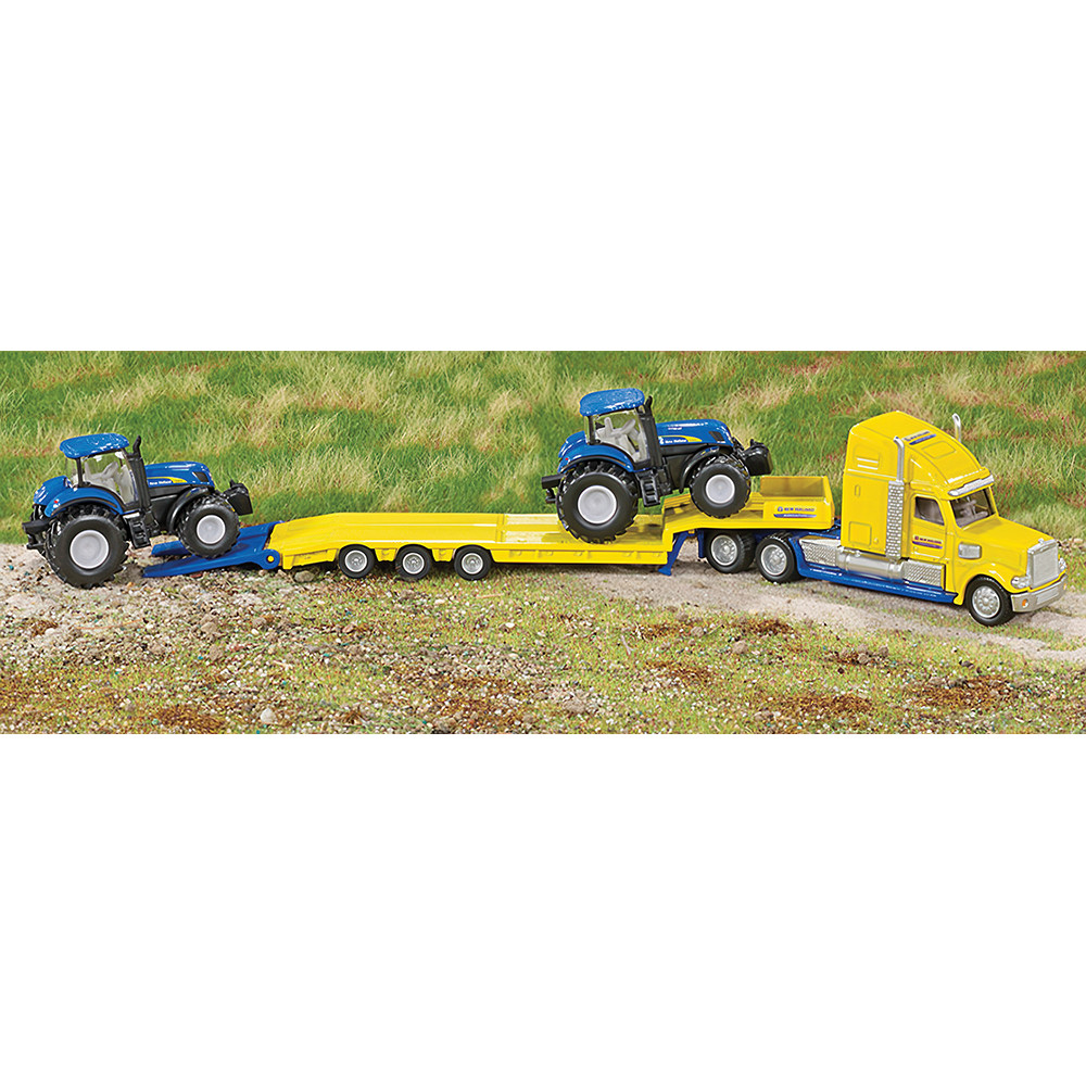 Tractor Trailer Truck With New Holland Tractors | Siku