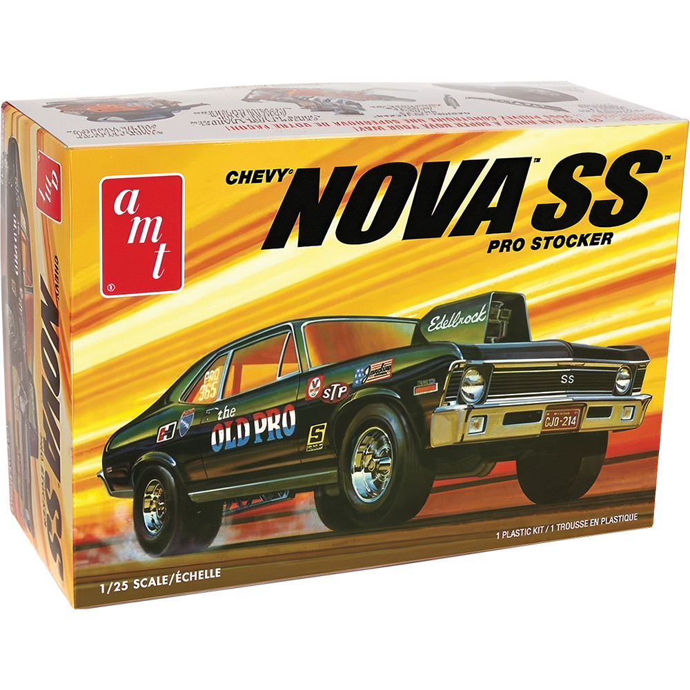 1972 Chevy Nova SS "Old Pro" Stocker 2T Plastic Model Kit | AMT